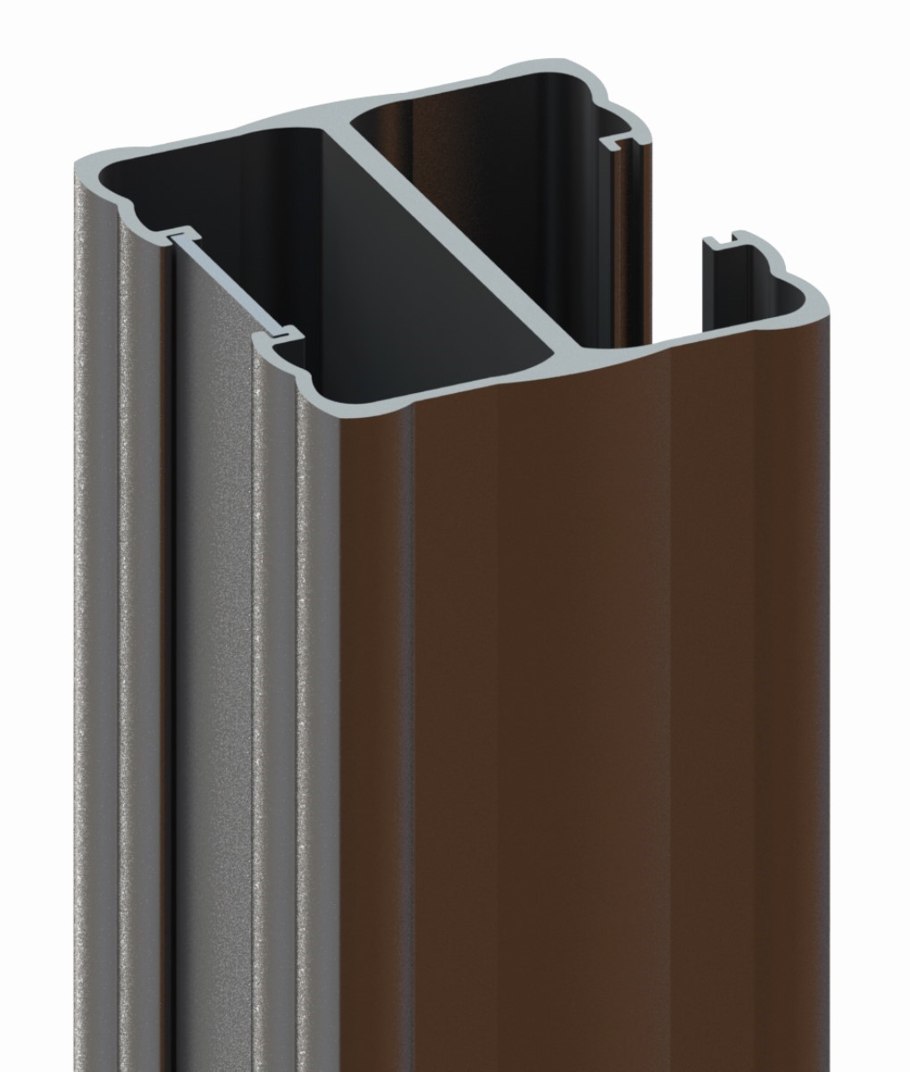 Parclose de finition pour poteau aluminium - 2m - Méhat